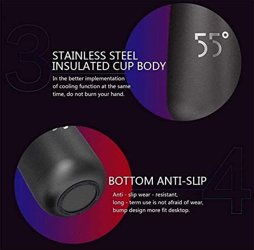 MXJCC Cupcooler, Instant Cooling Cup Smart Device Fast-Cooling Mini Portable Refrigerator Cools for Drinks and Water Extreme Fast Beverage Cooler (Color : Gray)