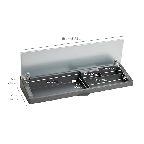 ECR4Kids MessageStor Keyboard Write and Store, Desk Organizer, White Brick