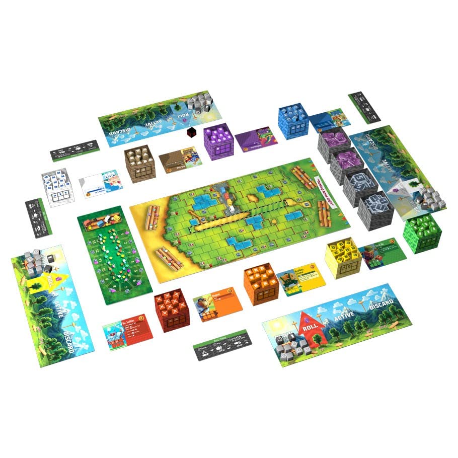 Cubitos Board Game Bundle with Mr Dice Drawstring Bag