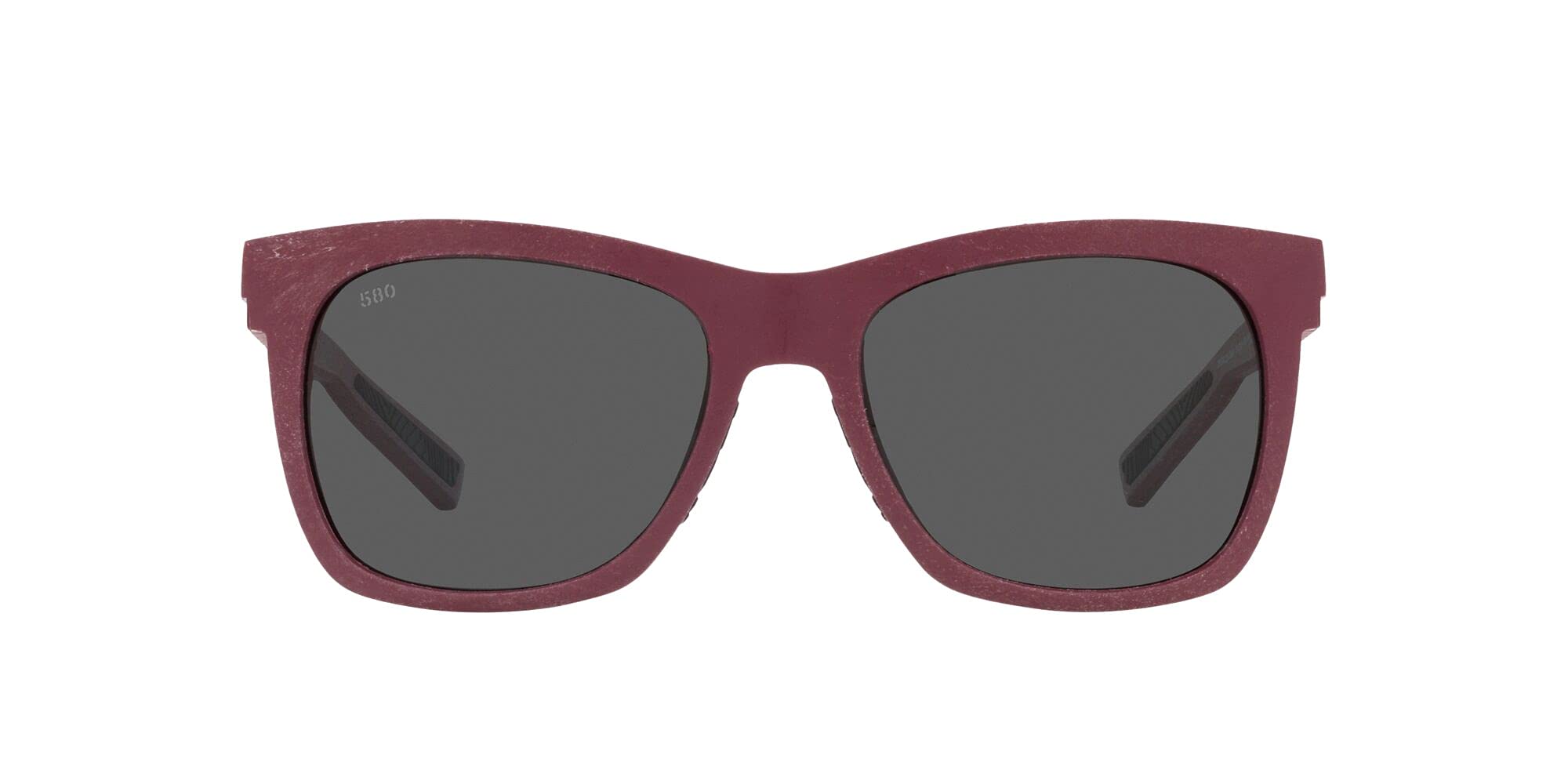 Costa Woman Sunglasses Net Gray With Blue Rubber Frame, Gray Lenses, 55MM