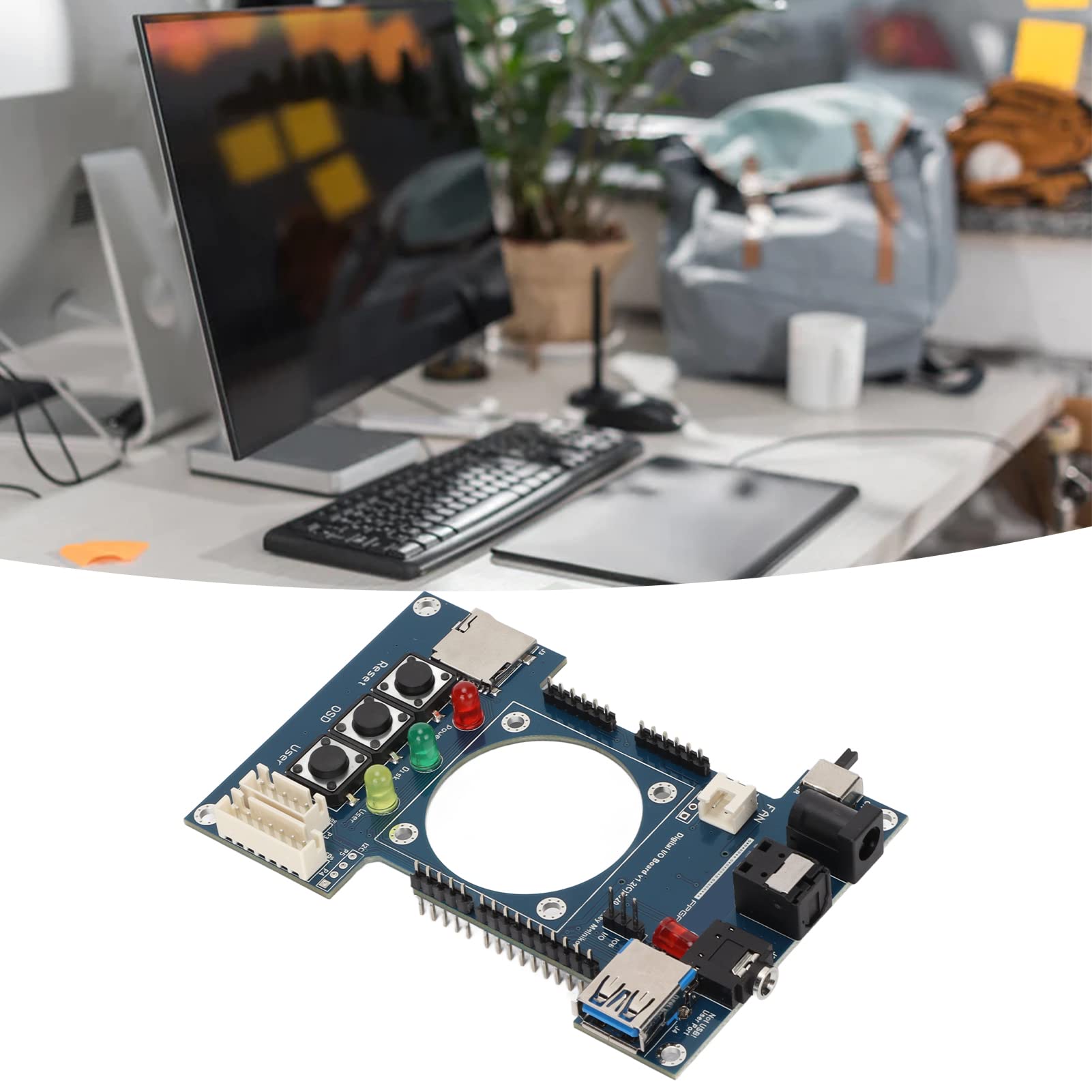 Digital IO Board,Professional Manual Soldering V1.2 for Mister FPGA 7 USB Port IO Board for Terasic Nano Accessories