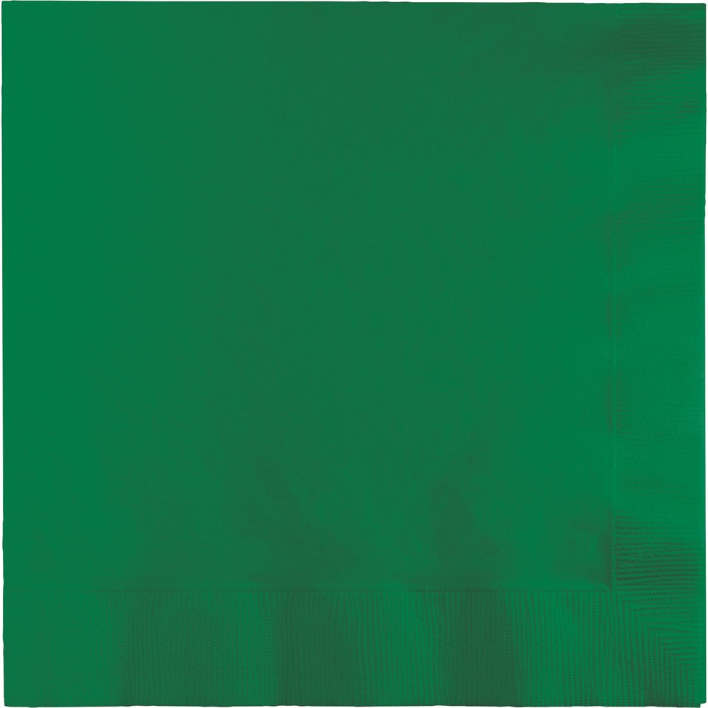 Creative Converting 240-Count Touch of Color Paper Lunch Napkins, Emerald Green - 523261
