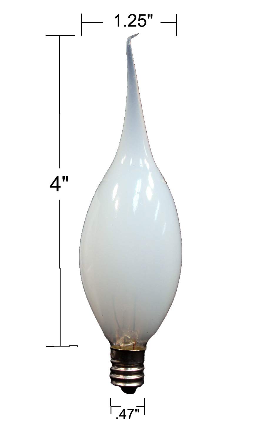 Creative Hobbies® Country Style Silicone Dipped Candle Light Bulbs, 15 Watt -Pack of 6 Bulbs