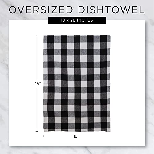DII Cotton Printed Dish Towels, 18x28 Set of 2, Decorative Oversized Kitchen Towels, Perfect Home and Kitchen Gift - Measure Up