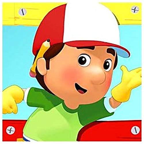 Handy Manny Birthday Party Supplies Bundle Pack includes 16 Party Invitations with Envelopes, 16 Plastic Favor Loot Bags, 16 Napkins (Bundle for 16)