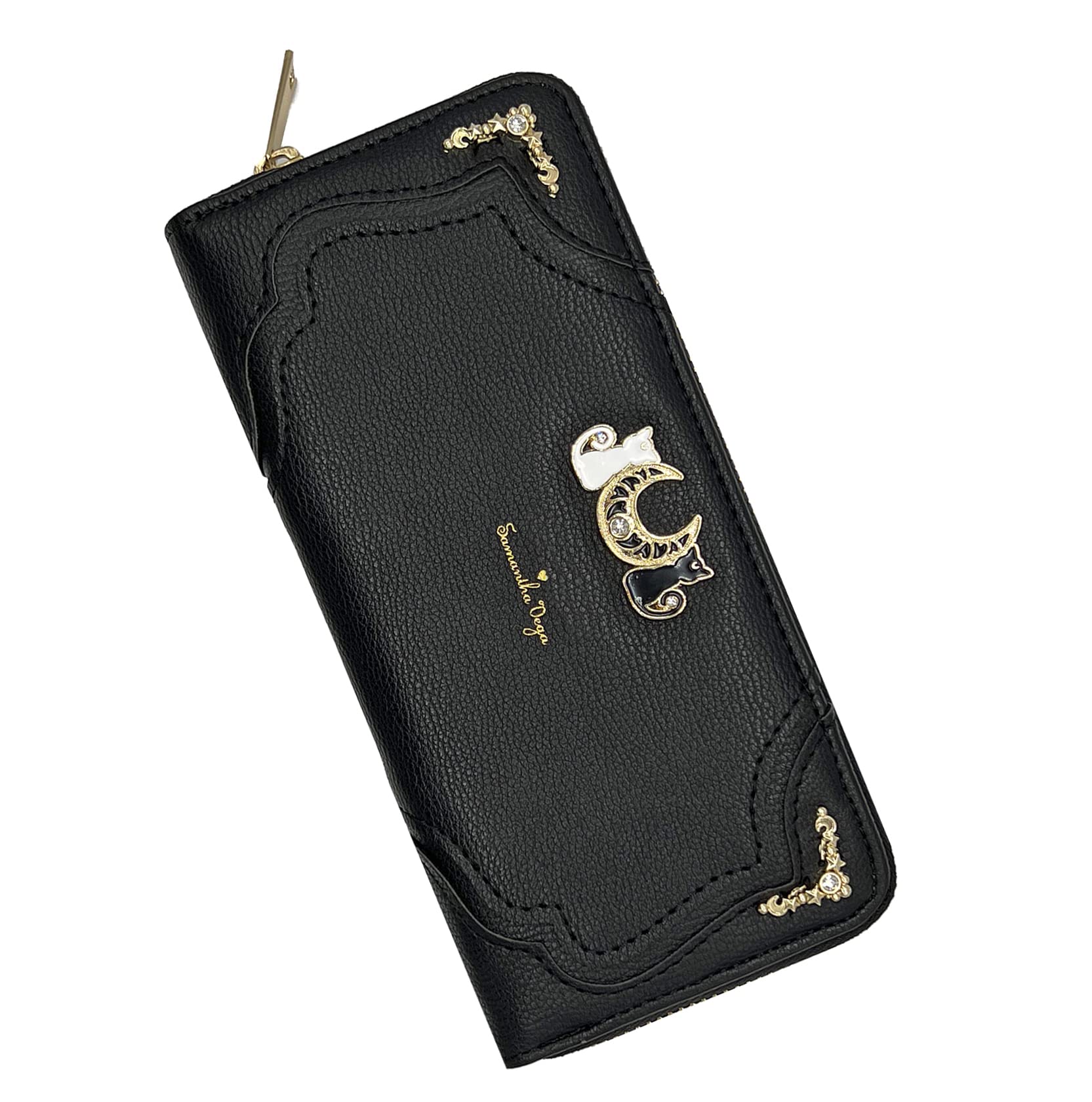 DELIHOM Anime Wallet for Girls Womens PU Leather Wallets 20th Anniversary Wallets Black Purse with Credit Card Holder