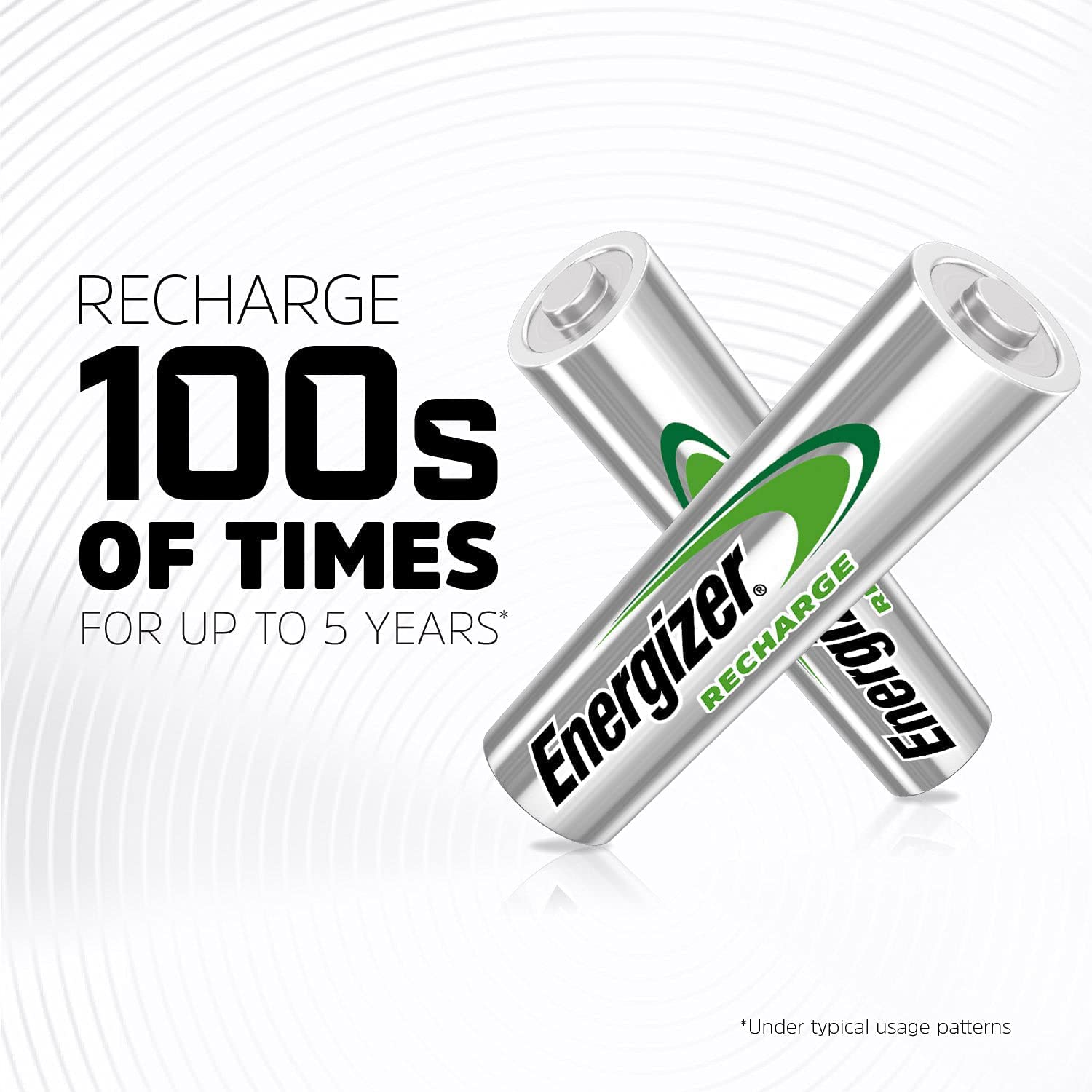 Energizer Rechargeable AA and D Batteries Bundle (8 AA Batteries, 2 D Batteries)