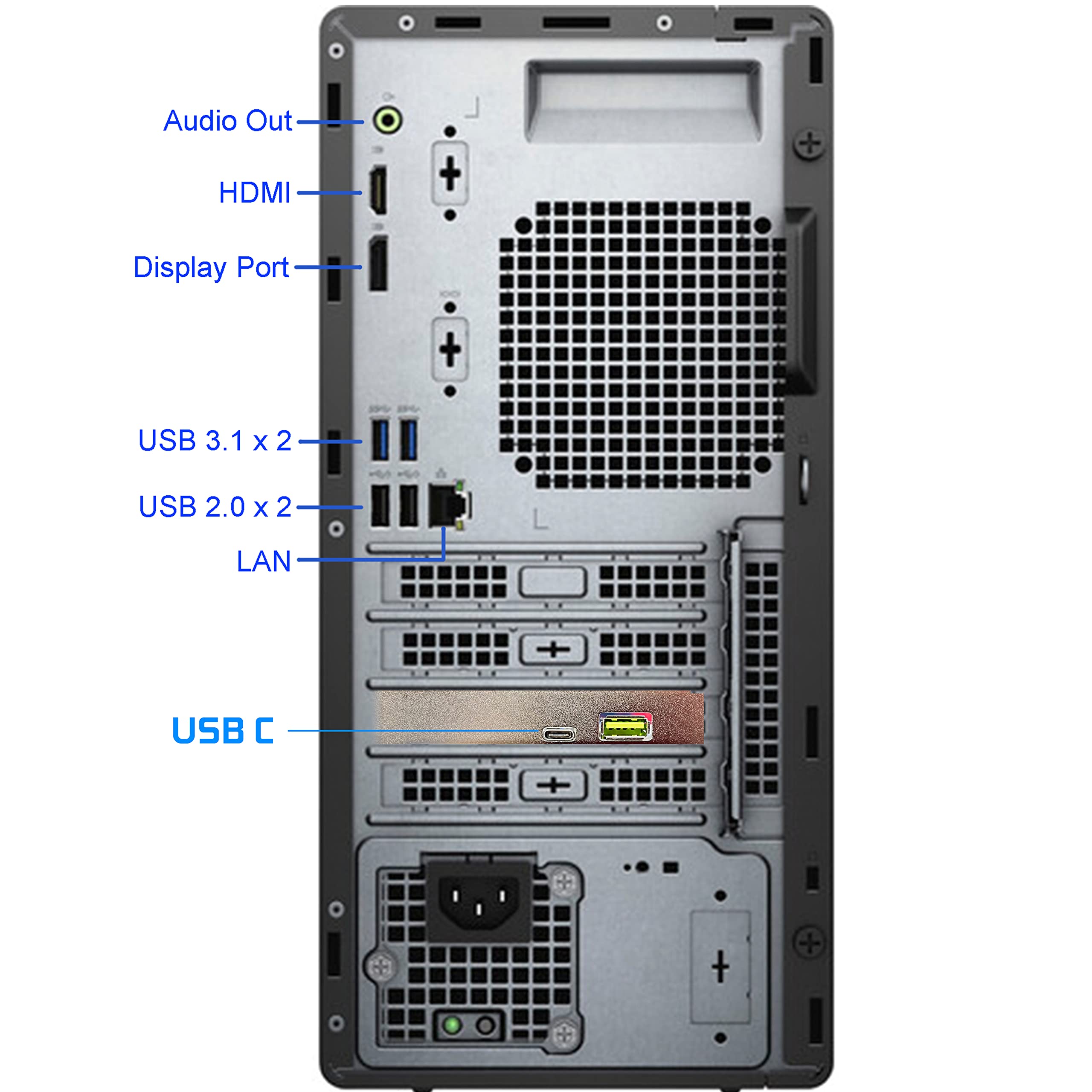 Dell OptiPlex 3080 SFF Desktop, Intel i9-10900, 64GB RAM 2TB NVMe SSD, DVDRW, USB C, 2-Monitor Support, HDMI, DisplayPort, AC Wi-Fi, BT, Windows 11 Pro