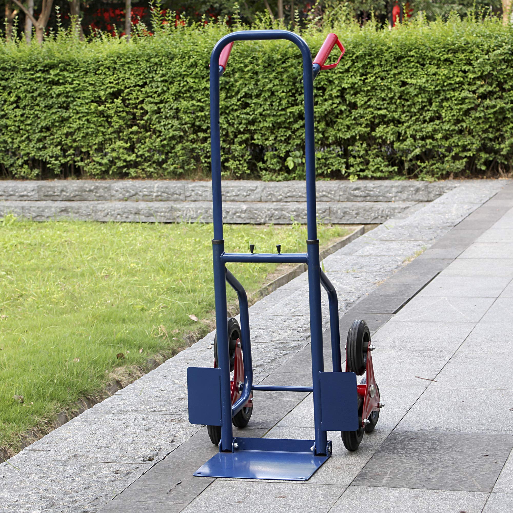 ENFANY 440lbs Heavy Duty Stair Climbing Moving Dolly Hand Truck Warehouse Appliance Cart Blue