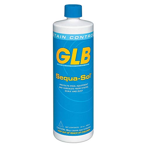 GLB 71016A-02 Sequa-Sol Sequestering Agent Pool Stain Preventer, 1-Quart, 2-Pack