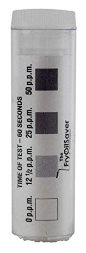 FryOilSaver Co, Restaurant Sanitizer Iodine Testing Strips, 0-50 ppm ph Paper Test Strips, Vial of 100 Test Strips