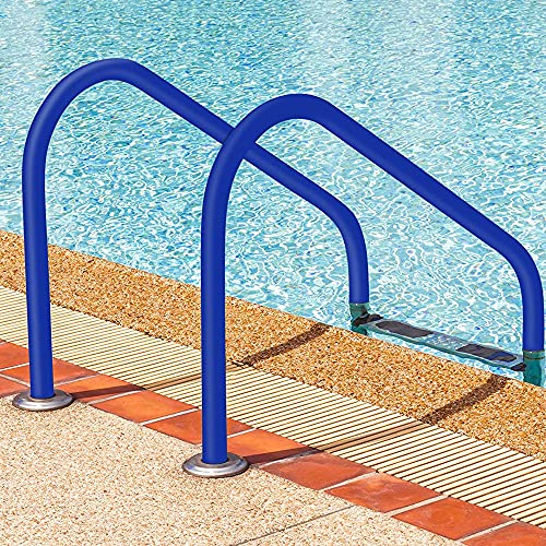 Frantie Swimming Pool Hand Rail Cover, 10 Feet Blue Slip Resistant Rail Grip Covers for Swimming Pool Hand Railing