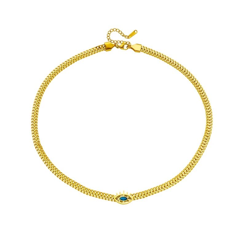 Evil Eye Stainless Steel Necklace (5)
