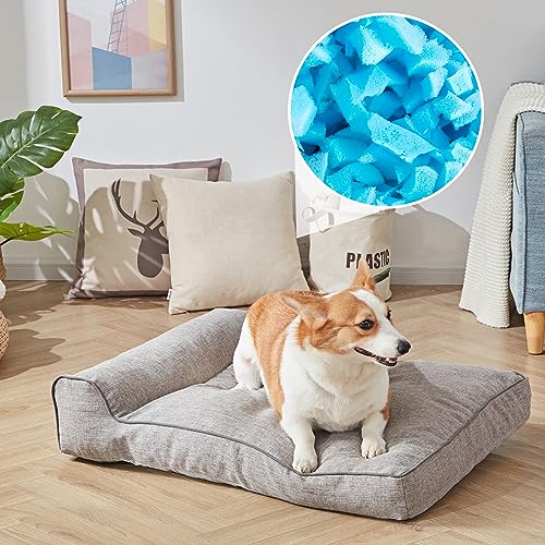 RAINBEAN 5lbs Bean Bag Filler, Shredded Memory Foam Filling for Bean Bag Chair, Dog Beds, Cushions Pillows, Added Gel Particles
