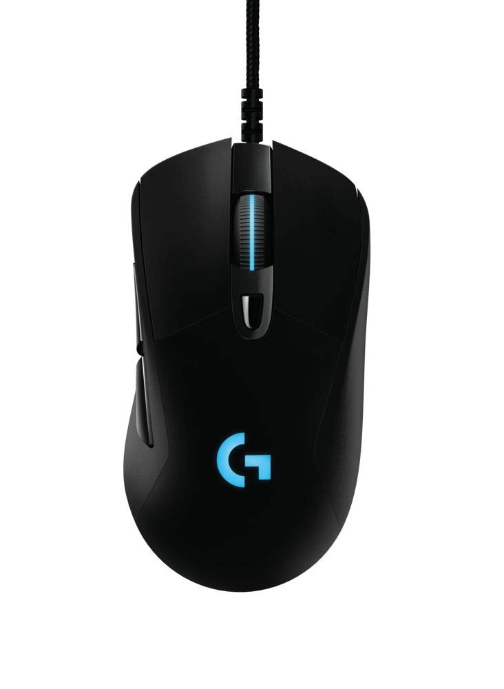 Logitech G403 Prodigy RGB Gaming Mouse – 16.8 Million Color Backlighting, 6 Programmable Buttons, Onboard Memory, Up to 12,000 DPI (Renewed)