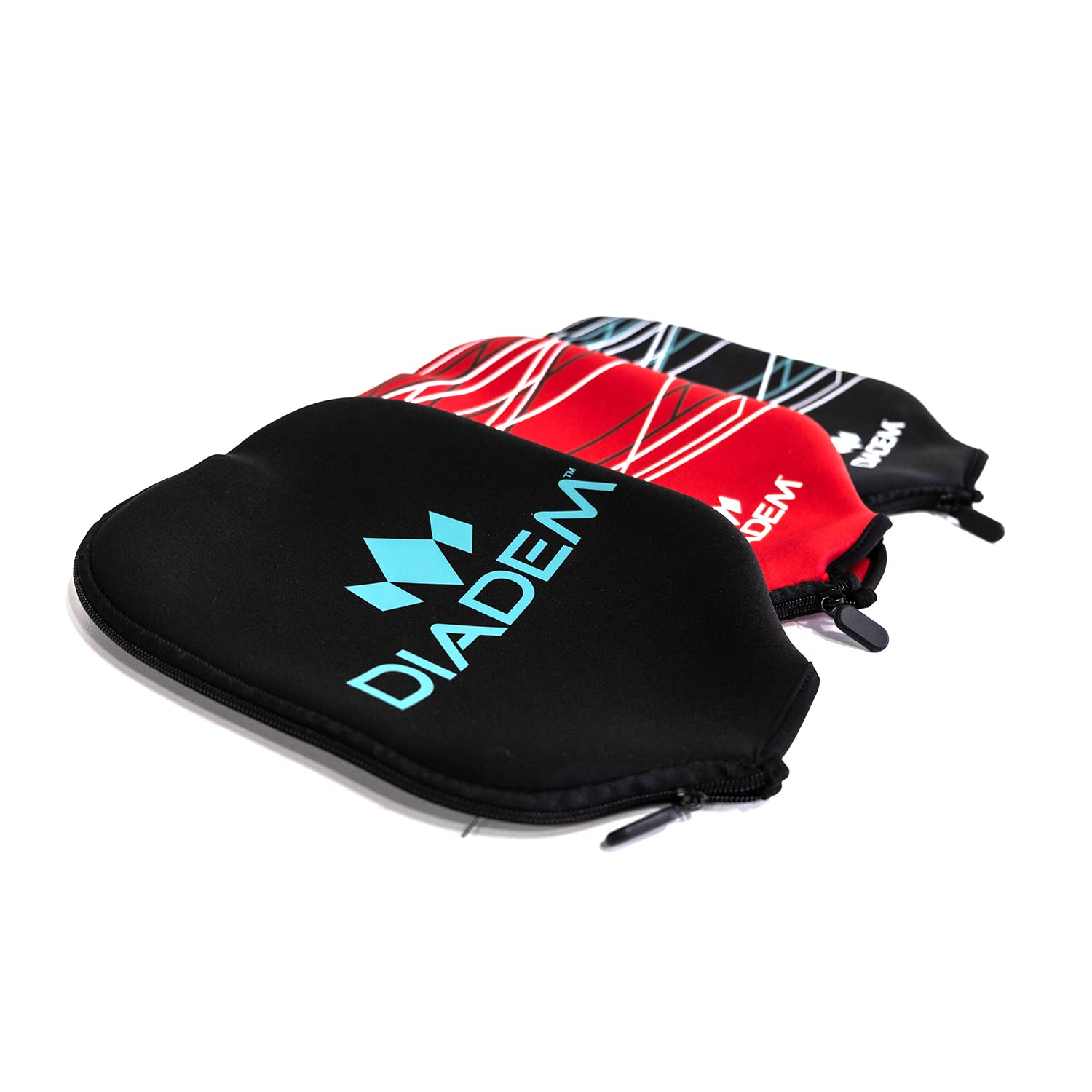 Diadem Pickleball Paddle Covers (Black/Teal Court)