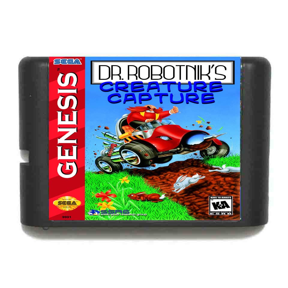 Dr.Robotniks Creature Capture 16 Bit MD Game Card For Sega Mega Drive For Genesis (EUR Shell)