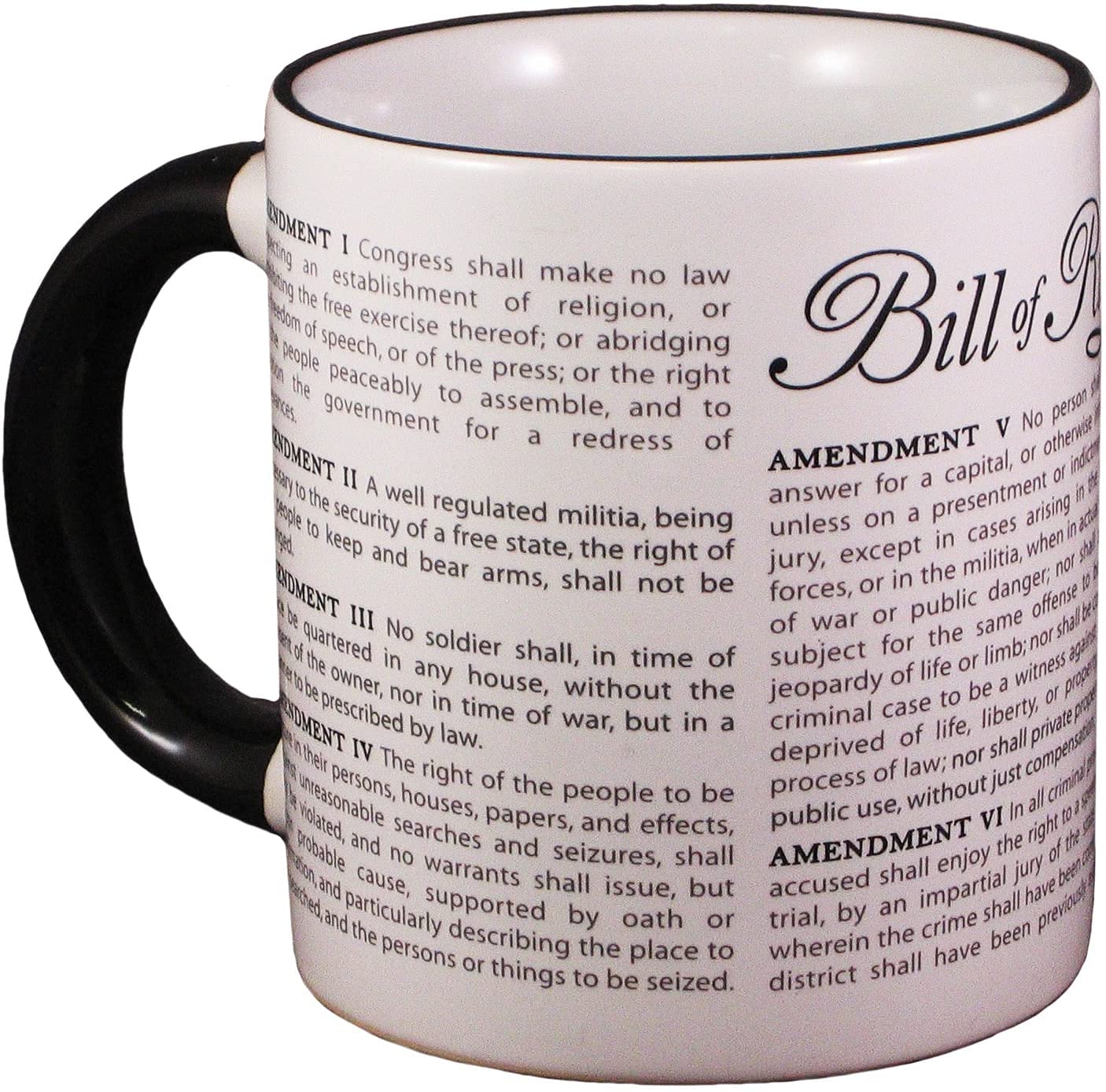 Disappearing Civil Liberties Coffee Mug - Add Hot Water and Watch Your Civil Liberties Disappear Before Yours Eyes - Comes in a Fun Gift Box