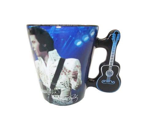 Elvis Shot Glass The King"Blue" with Guitar Handle