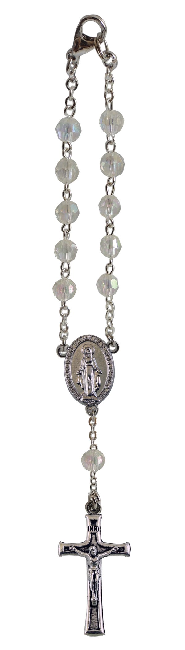 Cathedral Art April/Crystal Birthstone Car Rosary
