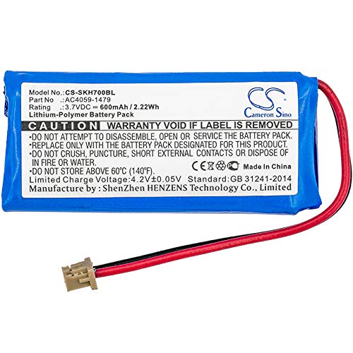 Replacement Battery Part No.AC4059-1479 for Socket Mobile CHS 7Qi, CHS 7X, CHS 7Xi, CHS 7XiRx, CHS 7XRx, Barcode Scanner Battery