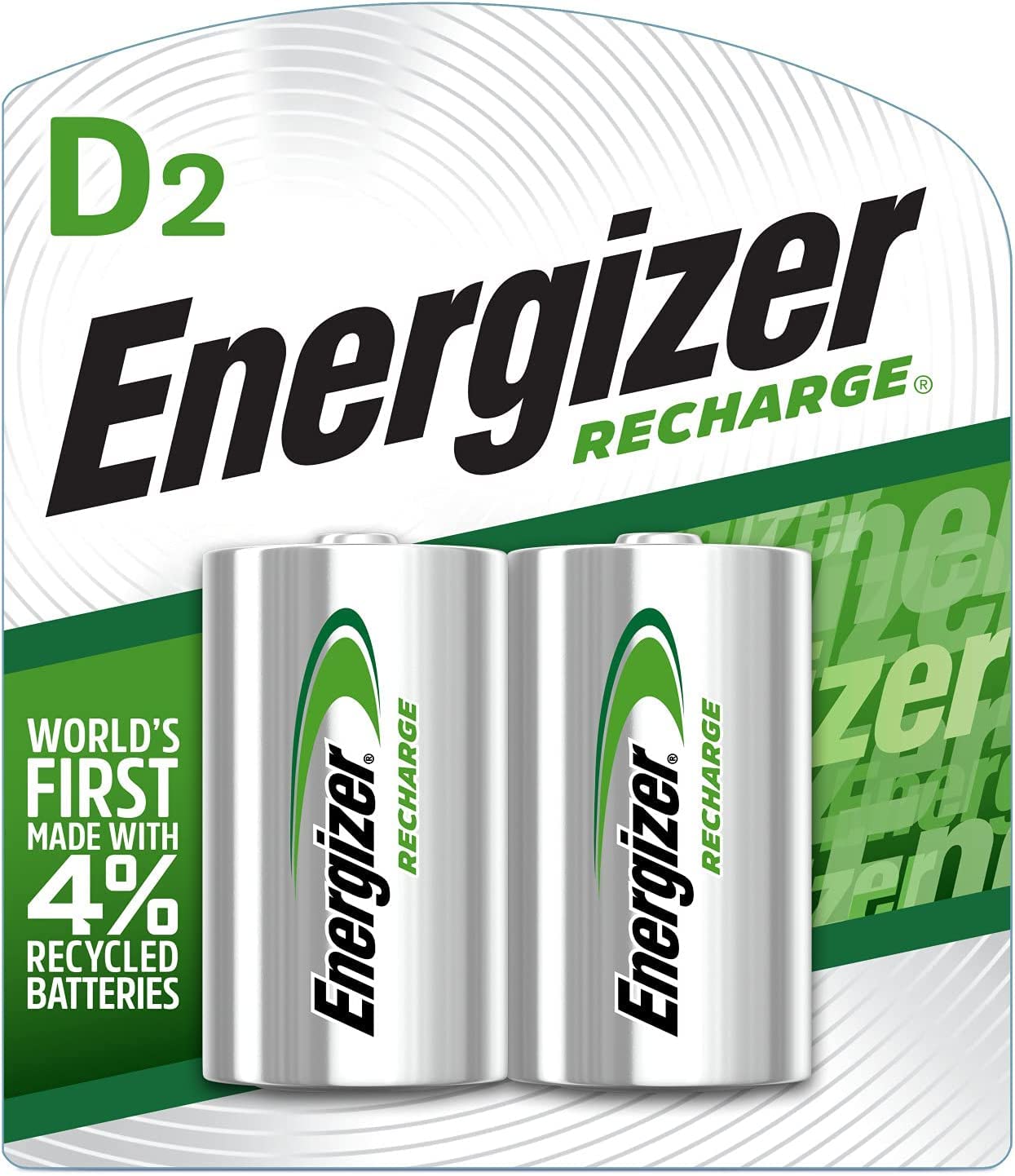 Energizer Rechargeable AA and D Batteries Bundle (8 AA Batteries, 2 D Batteries)
