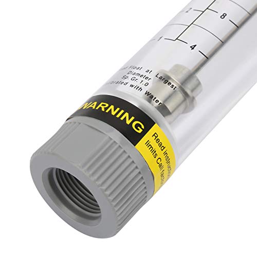 G3/4inch Female Water Liquid Flowmeter,1-10GPM Tube Cylindrical Panel Type Flow Meter,LZM-20G Flowmeter Instrument