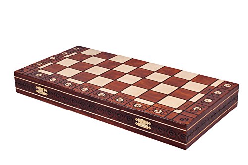 The Jarilo, Unique Wooden Chess Set, Pieces, Chess Board and Chess Piece Storage
