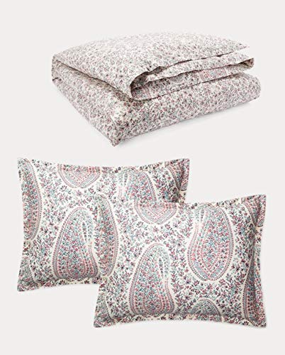 Lauren Ralph Lauren Claudia Multicolor Paisley Floral Full Queen 3 pc Duvet Cover Set Shams (Queen (U.S. Standard))