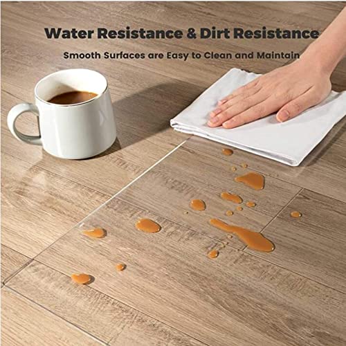 Clear PVC Desk Chair Mat Transparent Plastic Runner Rug, Office Chair Mat for Hard Wood Floors Clear Rectangle PVC Floor Mat Protector Thick 1mm,60/70/80/90/100cm wide,Non Slip Transparent Protector C