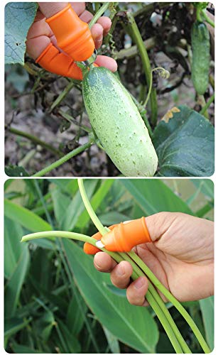 Fruit and Vegetable Picking Potted Plants Trim Silicone Thumb Knife Set Picking Portable Knife Garden Tools (1)