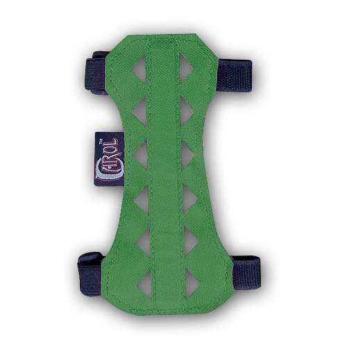 Carol Vented Target Archery Fabric ARM Guard (18cm Long x 7cm Wide) FAG224GREEN.
