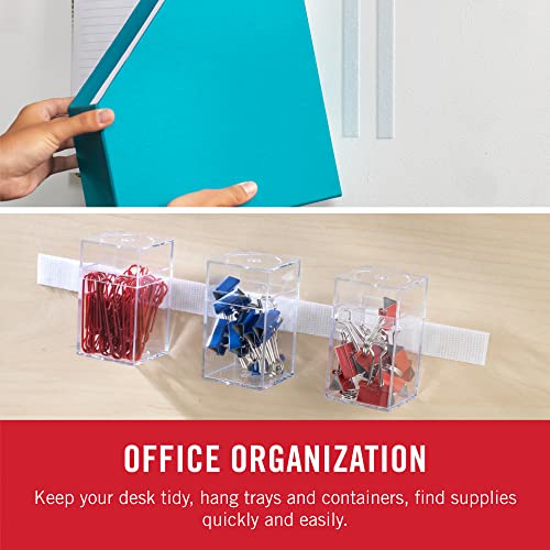 VELCRO Brand 5 Ft x 3/4 In | White Tape Roll with Adhesive | Cut Strips to Length | Sticky Back Hook and Loop Fasteners | Perfect for Home, Office or Classroom
