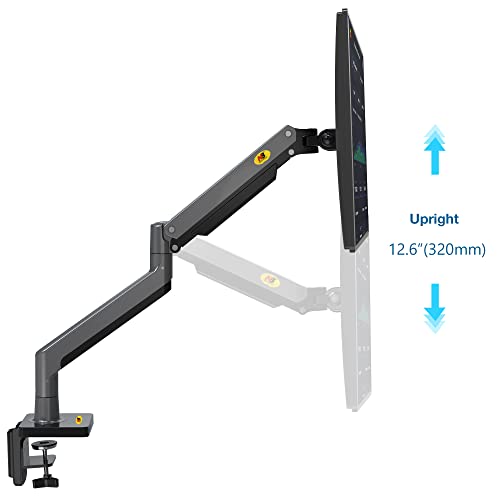NB North Bayou Dual Monitor, 22''-32'', Arm Ultra Wide Full Motion Swivel Mount with Gas Spring, Load Capacity from 4.4 to 33lbs Each Height Adjustable Stand G35