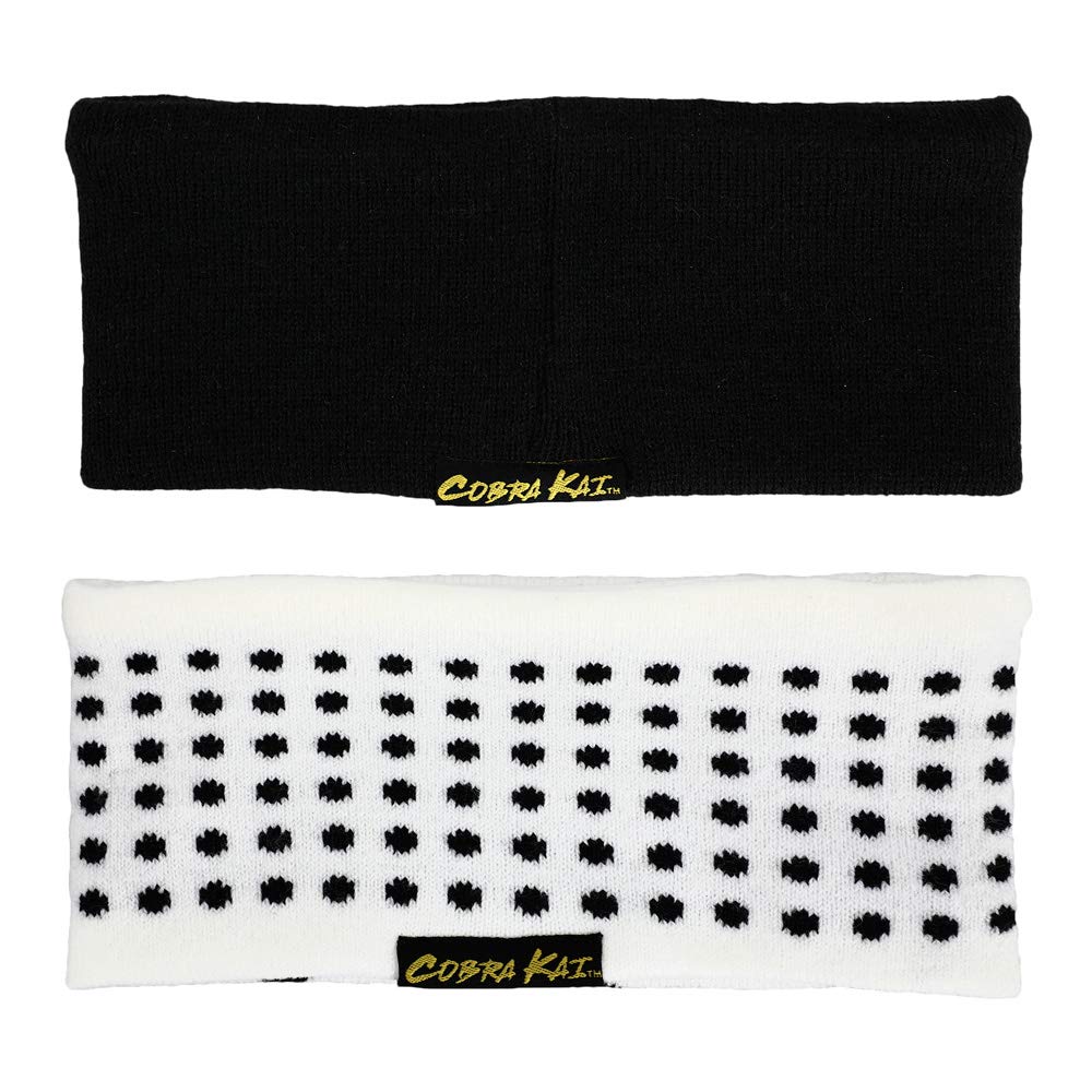 Cobra Kai Knit Headband Dojo Combo Pack-OSFA White