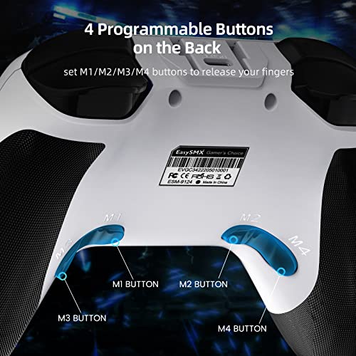EasySMX Wireless Switch Pro Controller for Nintendo Switch/Lite/OLED/PC/iOS/Android,Wireless Controllers Gamepad with LED Light/Programmable/Motion Control/Vibration/Turbo/Wakeup