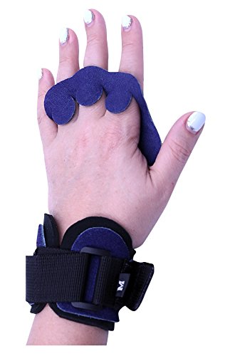 Cross Training Grips Best Gymnastics Grips Keep Your Hands Free from Blisters & Callouses Pullups Weight Lifting Chin Ups (Small 3.75"-4.25", BLUE Nubuck Leather)