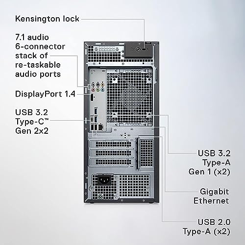 Dell XPS 8960 Desktop Computer Tower 2023 | 13th Gen Intel Core i7-13700 16-Core CPU, 64GB DDR5 RAM, 2TB NVMe M.2 PCIe SSD, Intel UHD Graphics 770, WiFi 6, Windows 11 Home