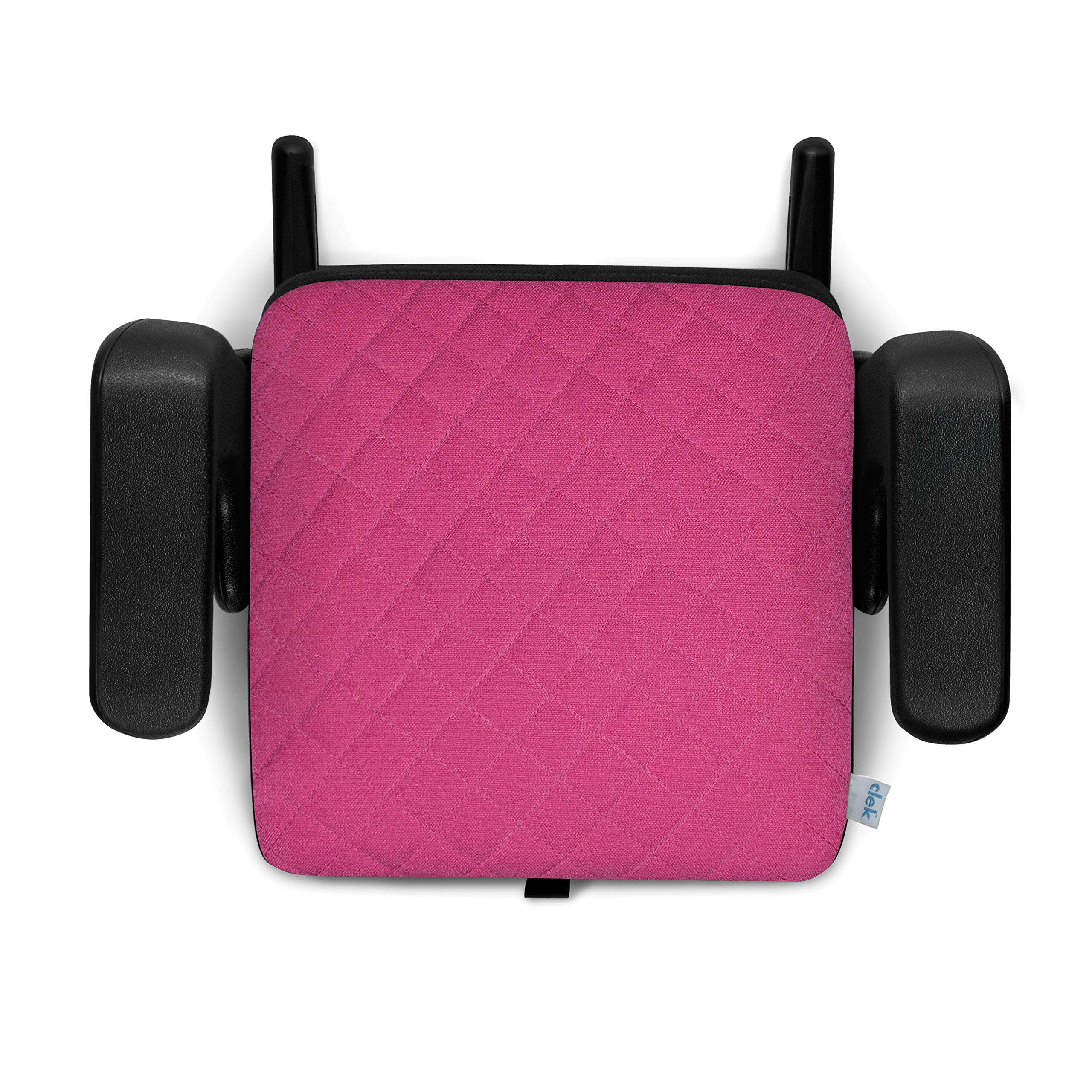 Clek Olli Backless Booster Seat with Extra Padding, Quick-Release Strap, Latch System, and fire-Retardant-Free Fabric, Pitch Black
