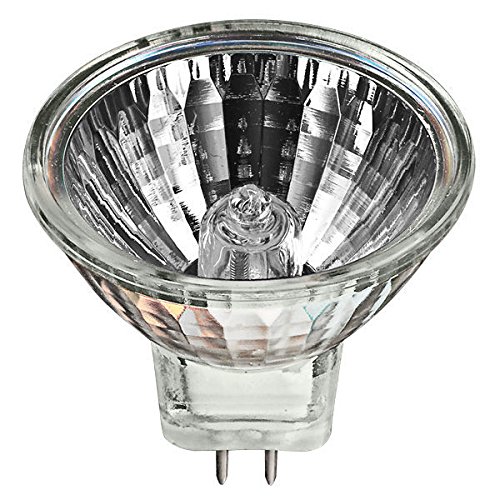 CBconcept - 10 Bulbs - 12 Volt, 35 Watts, MR16, UV Glass Face, GU5.3 Bi-Pin Base Halogen Light Bulb, for Accent Lighting, Tracking Light, Landscape Lights, Exhibit Art Gallery - Designed in CA