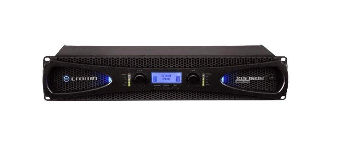 Crown Two-Channel, 525W @ 4⊠Power Amplifier, Black with Gold, 525-Watts (XLS1502)