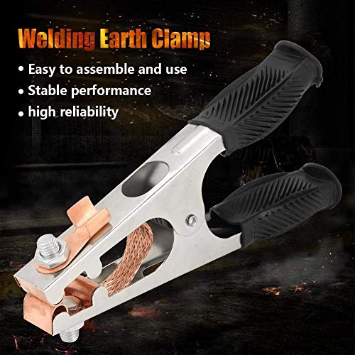 FTVOGUE 500A Welding Clamps Electroplated Welding Earth Clamp for Manual Welder Copper(US type)