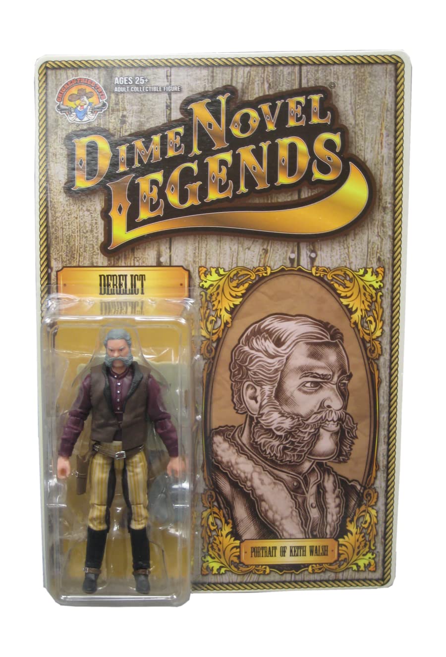 Dime Novel Legends 1/18 Scale (4inch Tall) Derelict Old west Action Figure