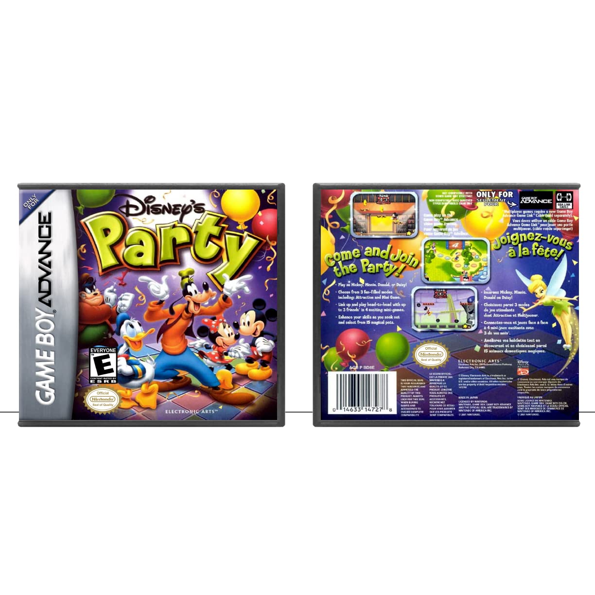 Disney's Party | (GBA) Game Boy Advance - Game Case Only - No Game