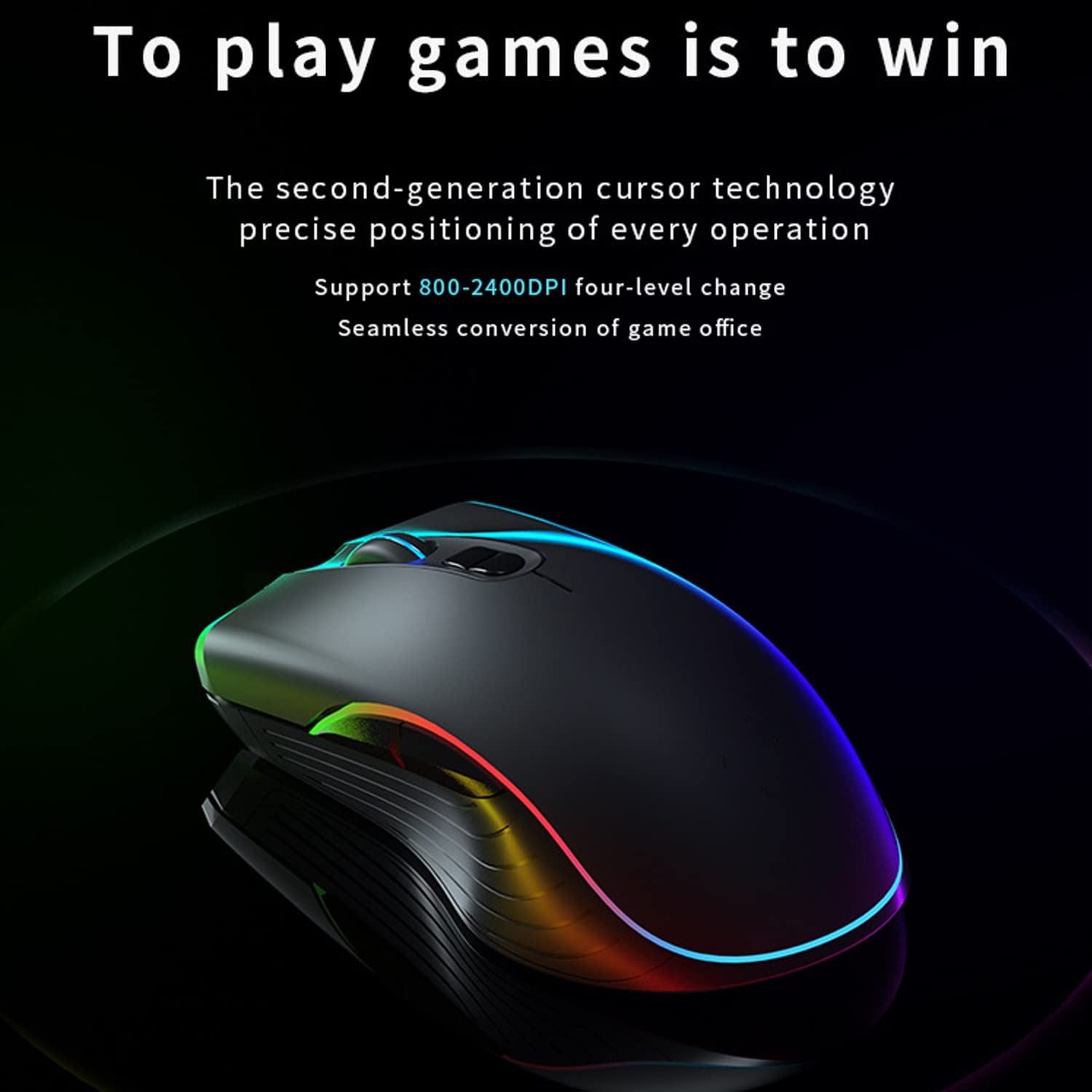 EXHNLE Gaming Keyboard and Mouse Combo, LED Rainbow Backlit Keyboard, Backlit Keyboard, for Laptop PC Computer Game and Work (Color : White)