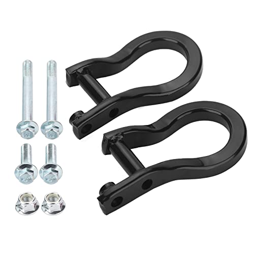 ONER Tow Hooks Compatible with 2019 2020 2021 & Newer Chevy Silverado 1500, Replaces # 84280202(Black)