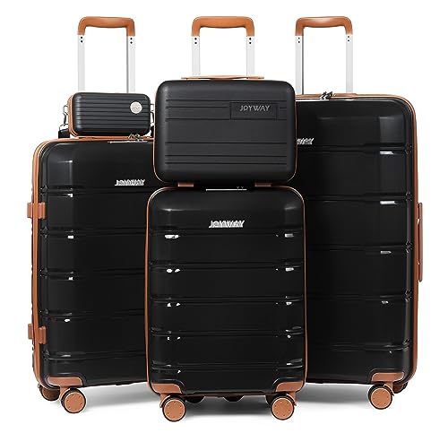 Joyway Luggage 5 Piece Sets, Lightweight Rolling Hardside Travel Luggage with TSA Lock,Luggage Set Clearance,Suitcase with Spinner Wheels for Women