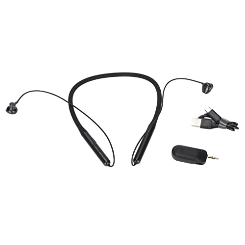 Neckband Monitor Headphone, 20ms Ultra Low Latency Multi Function Headset with Mic in Ear Magnetic Neckband Earphone for Phone Call Live Streaming Karaoke
