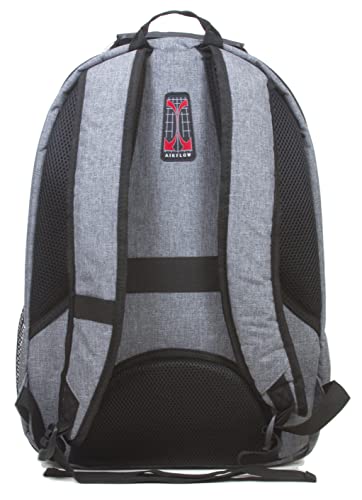 Dejuno Commuter Backpack Checkpoint-Friendly Laptop Pocket, Heather Grey, 15.6-Inch