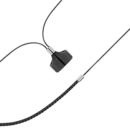 JOJOPANDA Magnetic Airpod Anti-Lost Strap Leather Necklace Compatible Airpods Pro/1/2/3 Light Weight Lanyard Cord Chain (Black)